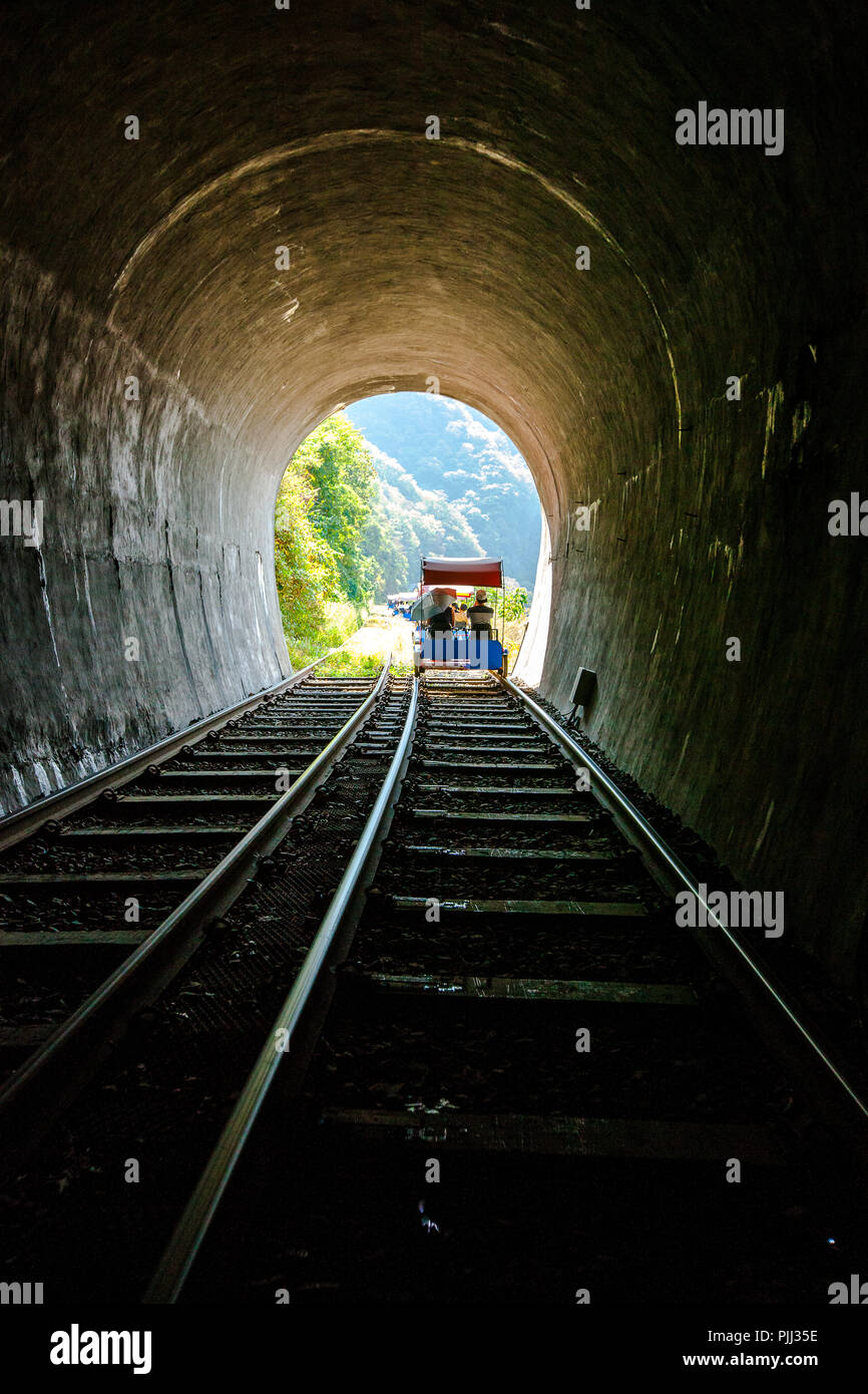Chuncheon, Gangwon-do / South Korea: Gangchon Rail Bike Park Stock ...
