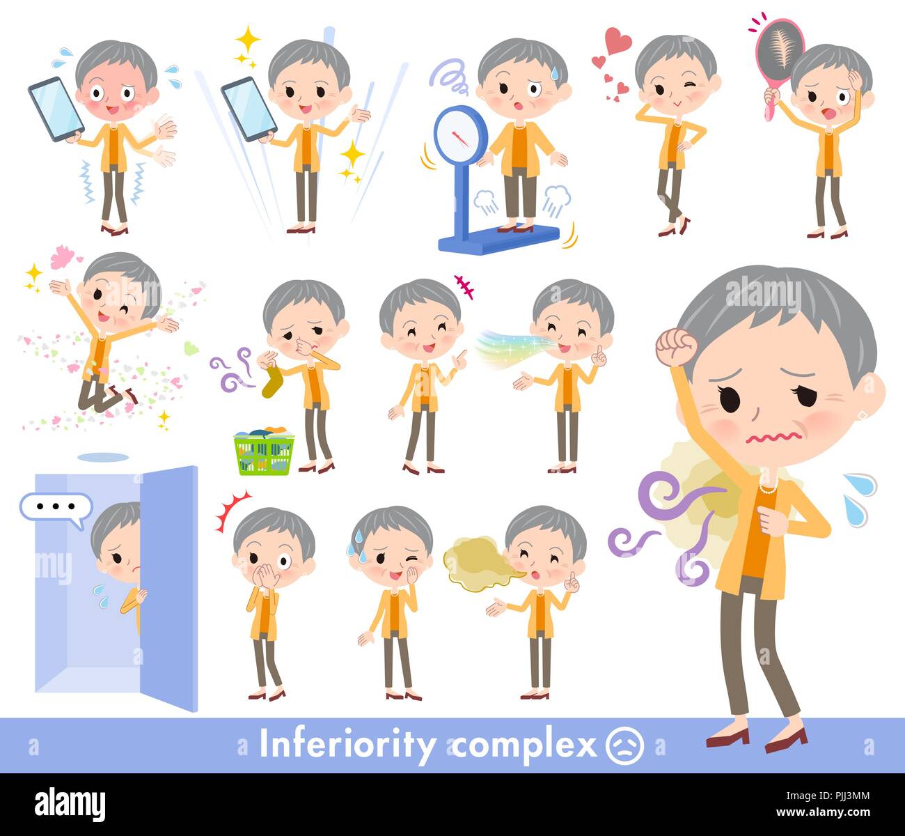 A set of women on inferiority complex.There are actions suffering from ...