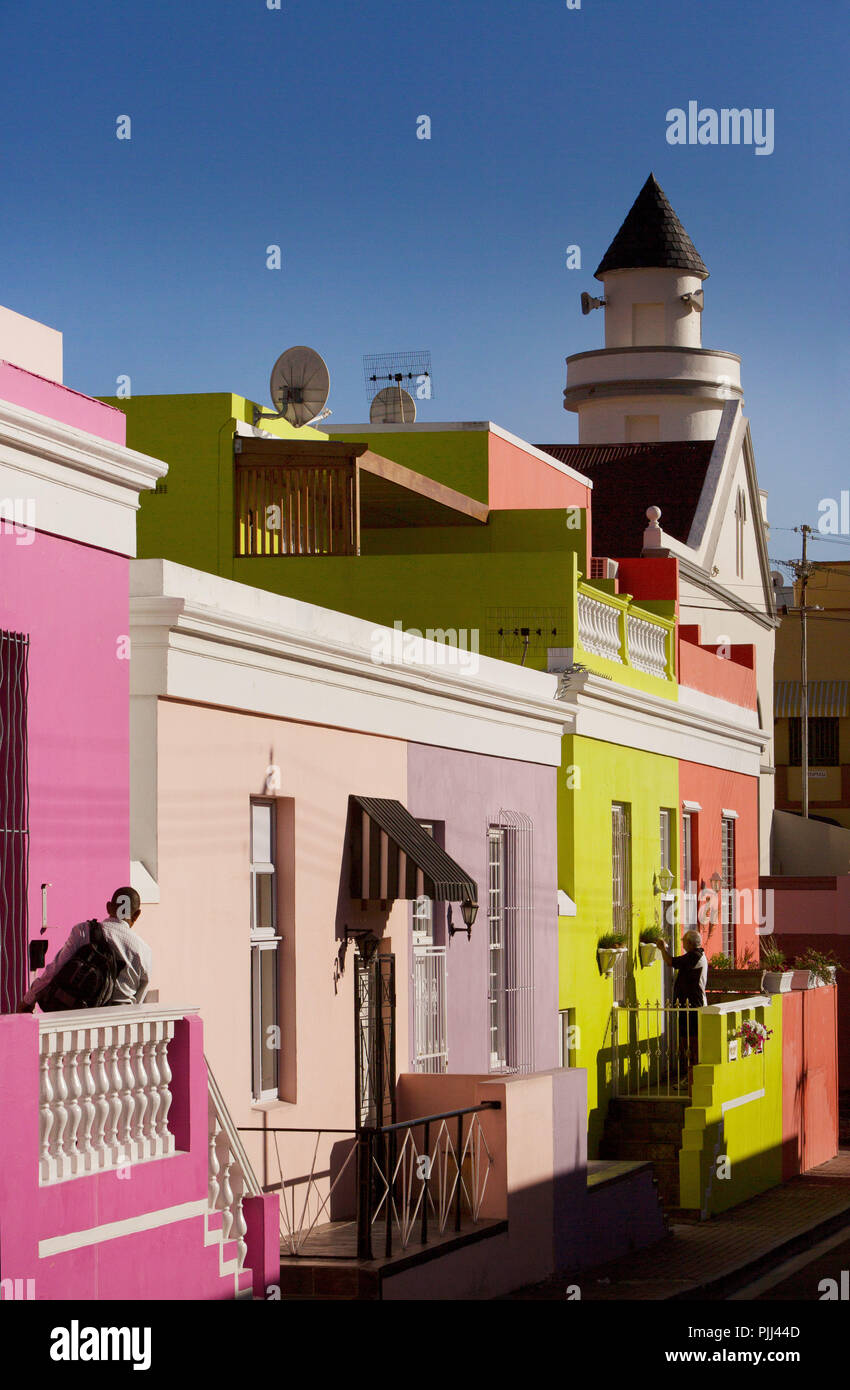 South Africa. Western Cape. Capetown. Bo-Kaap malaysian district Stock ...