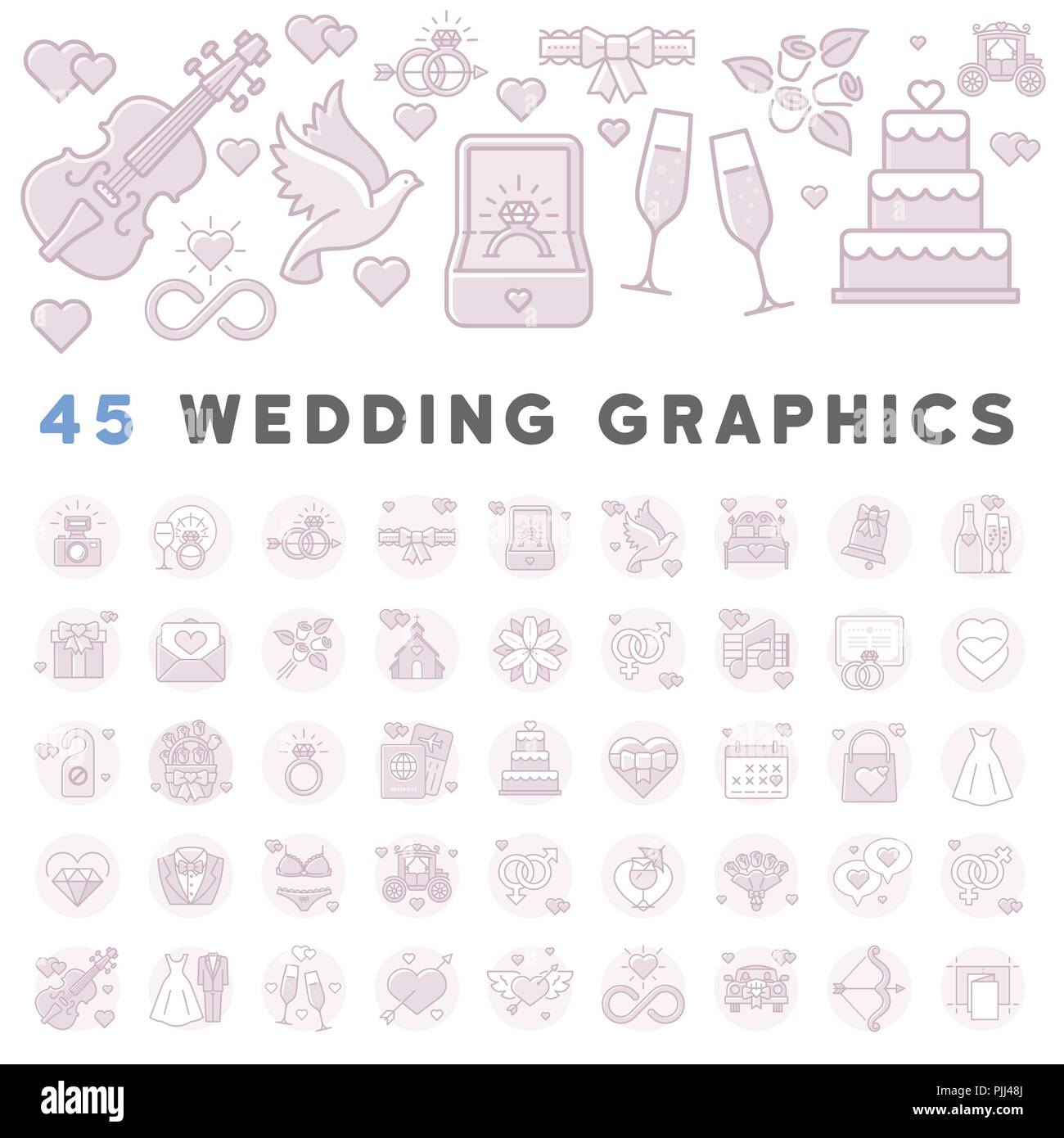 Wedding chapel Stock Vector Images - Alamy