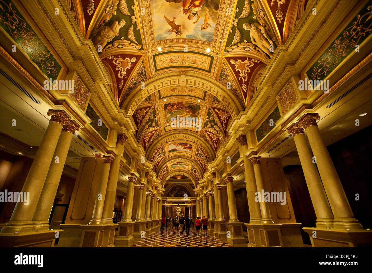 Painting ceiling venetian hotel las hi-res stock photography and images ...