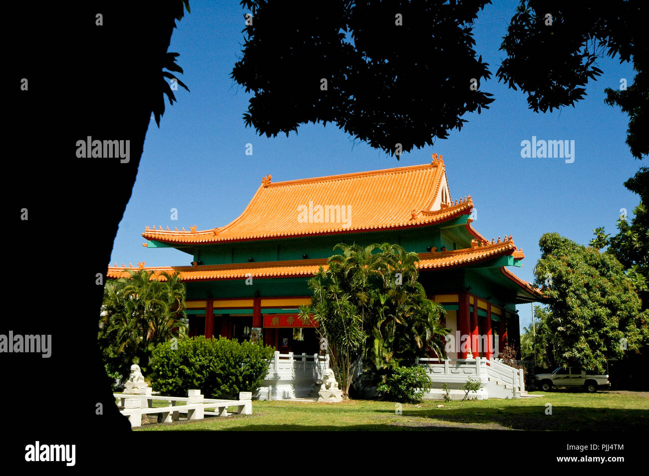 Oceania, French Polynesia, the Tahiti Island, Papeete, Mamao quarter ...