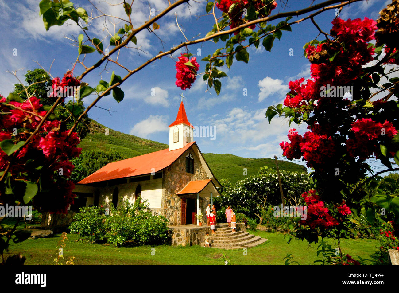 Oceania, French Polynesia, the Marquesas Islands, Ua Pou Island ...