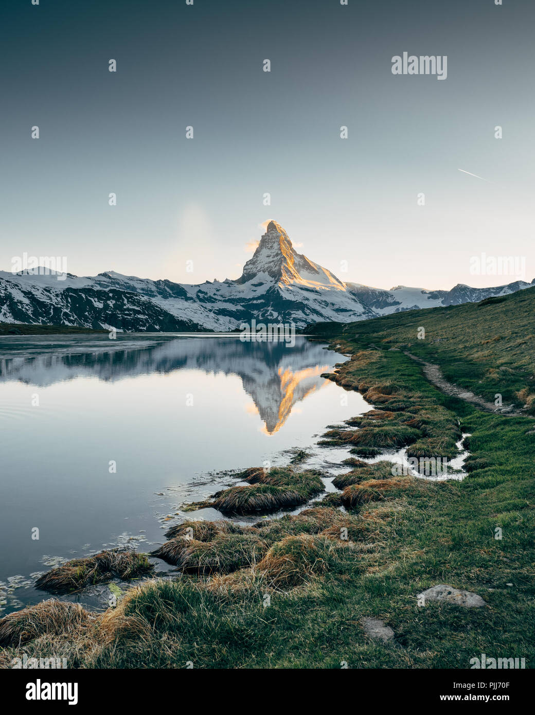 Matterhorn summit climber hi-res stock photography and images - Alamy