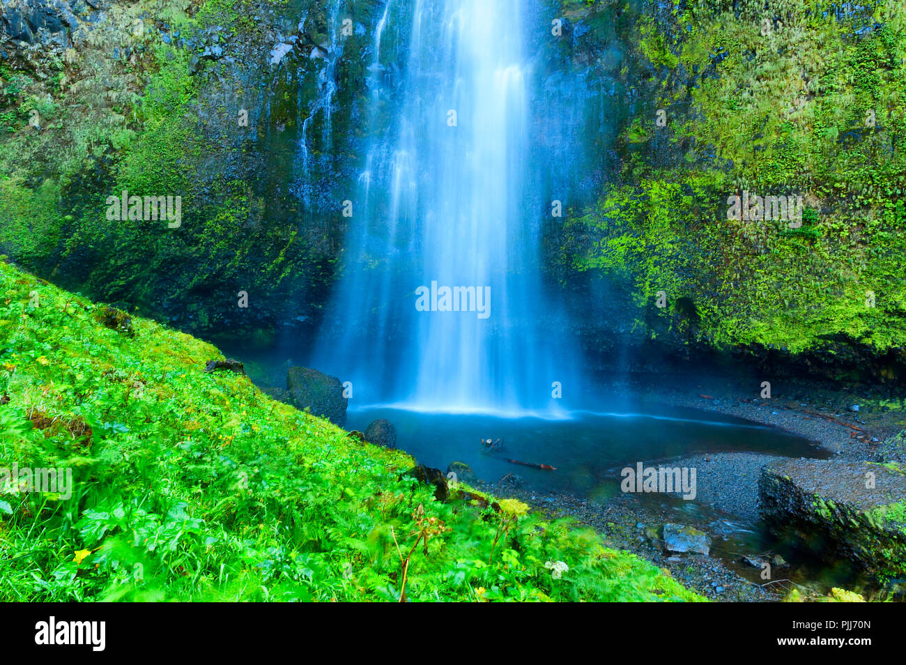 Spring waterfall in gorge hi-res stock photography and images - Alamy