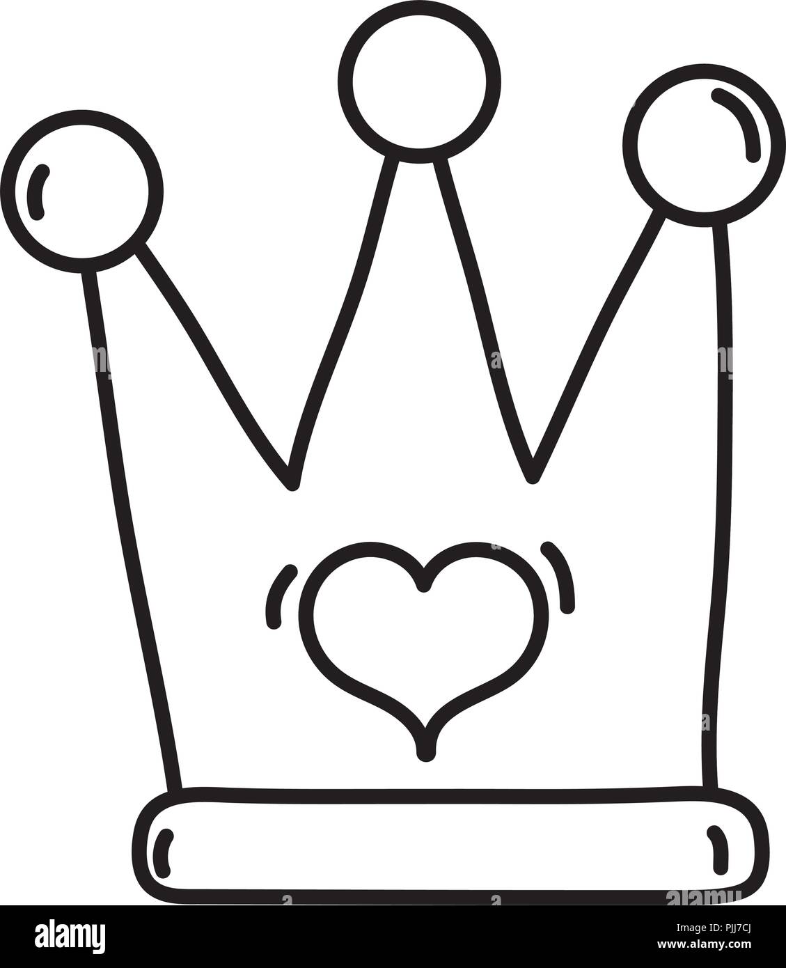 line luxury crown object accessory design Stock Vector Image & Art - Alamy