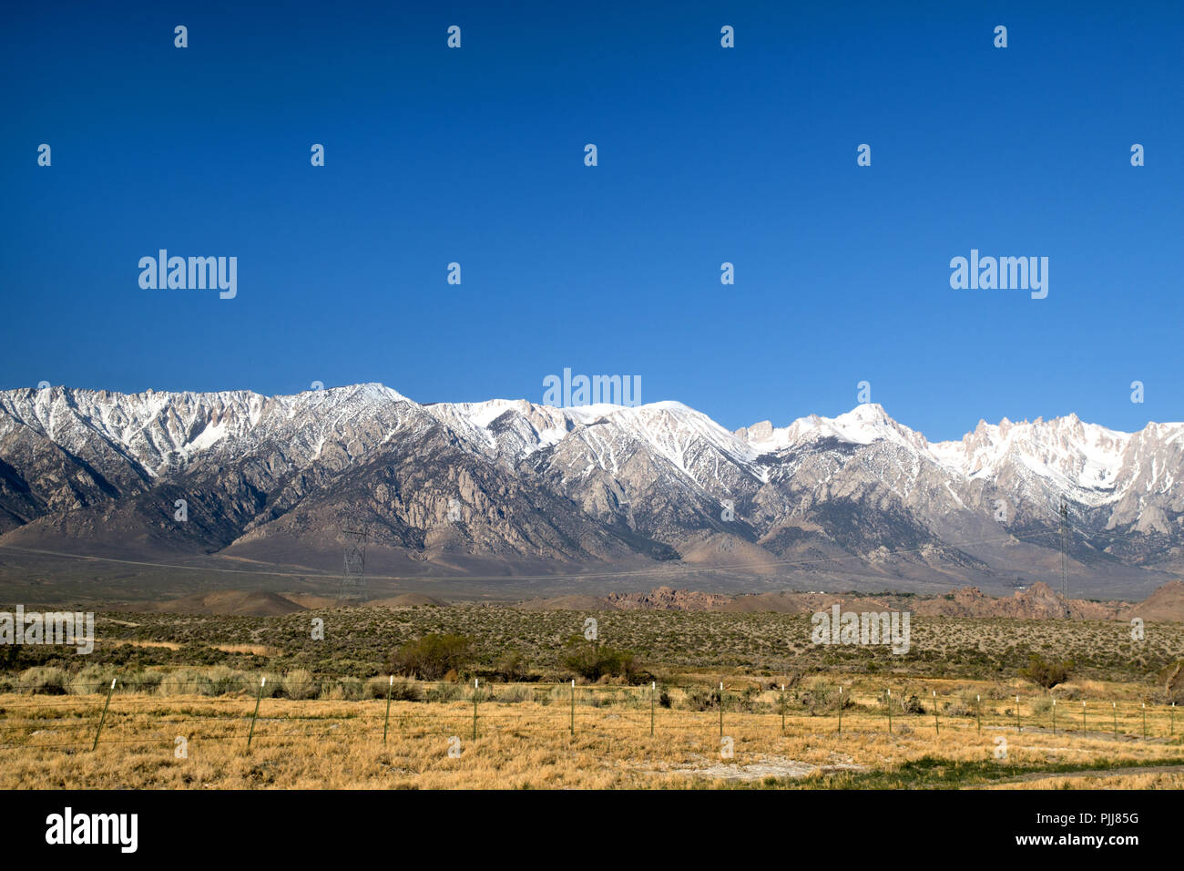 The Panamint Range western wall of Death Valley in California, Panamint ...