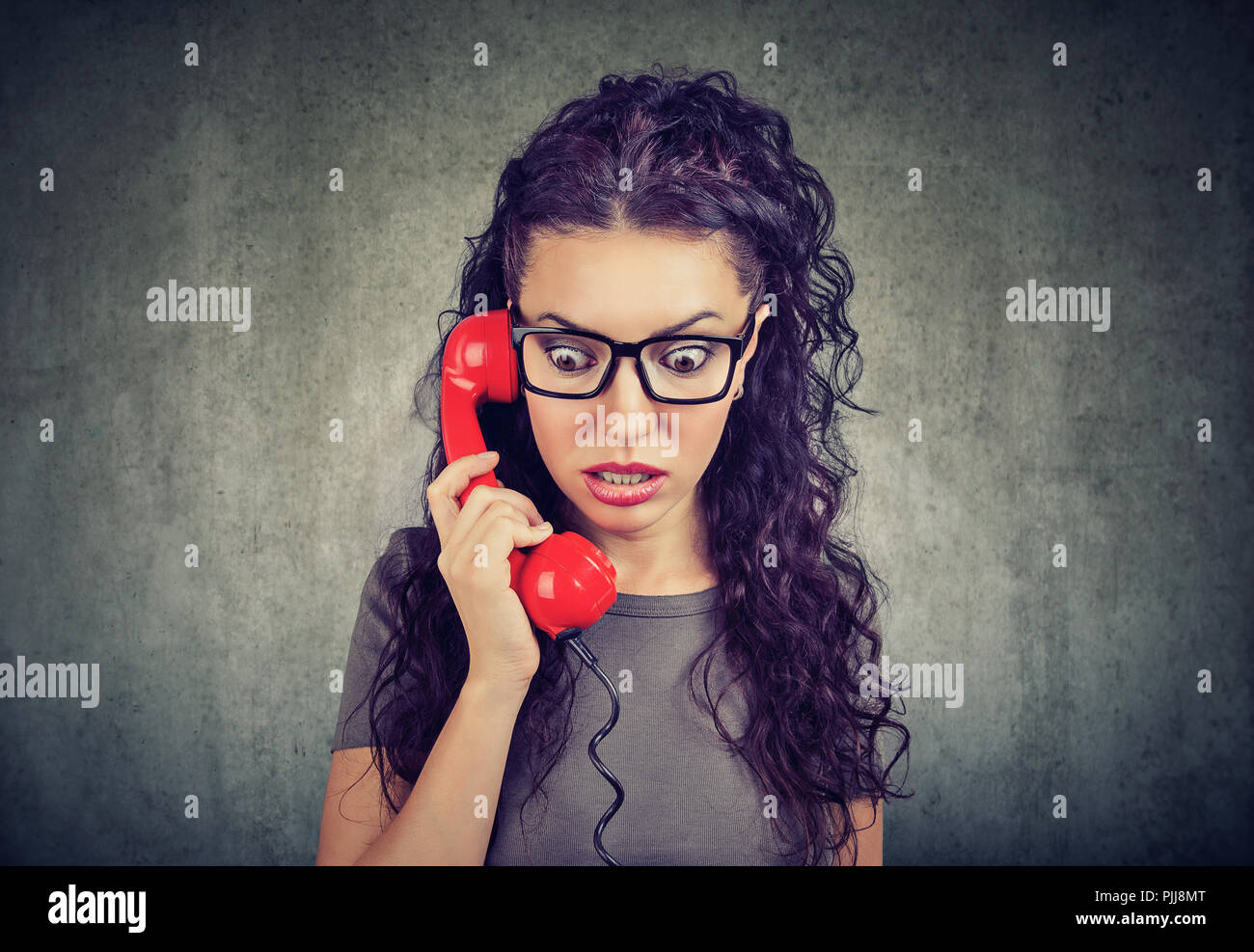 Receiving shocking news on a phone hi-res stock photography and images ... Receiving shocking news on a phone hi-res stock photography and images ...