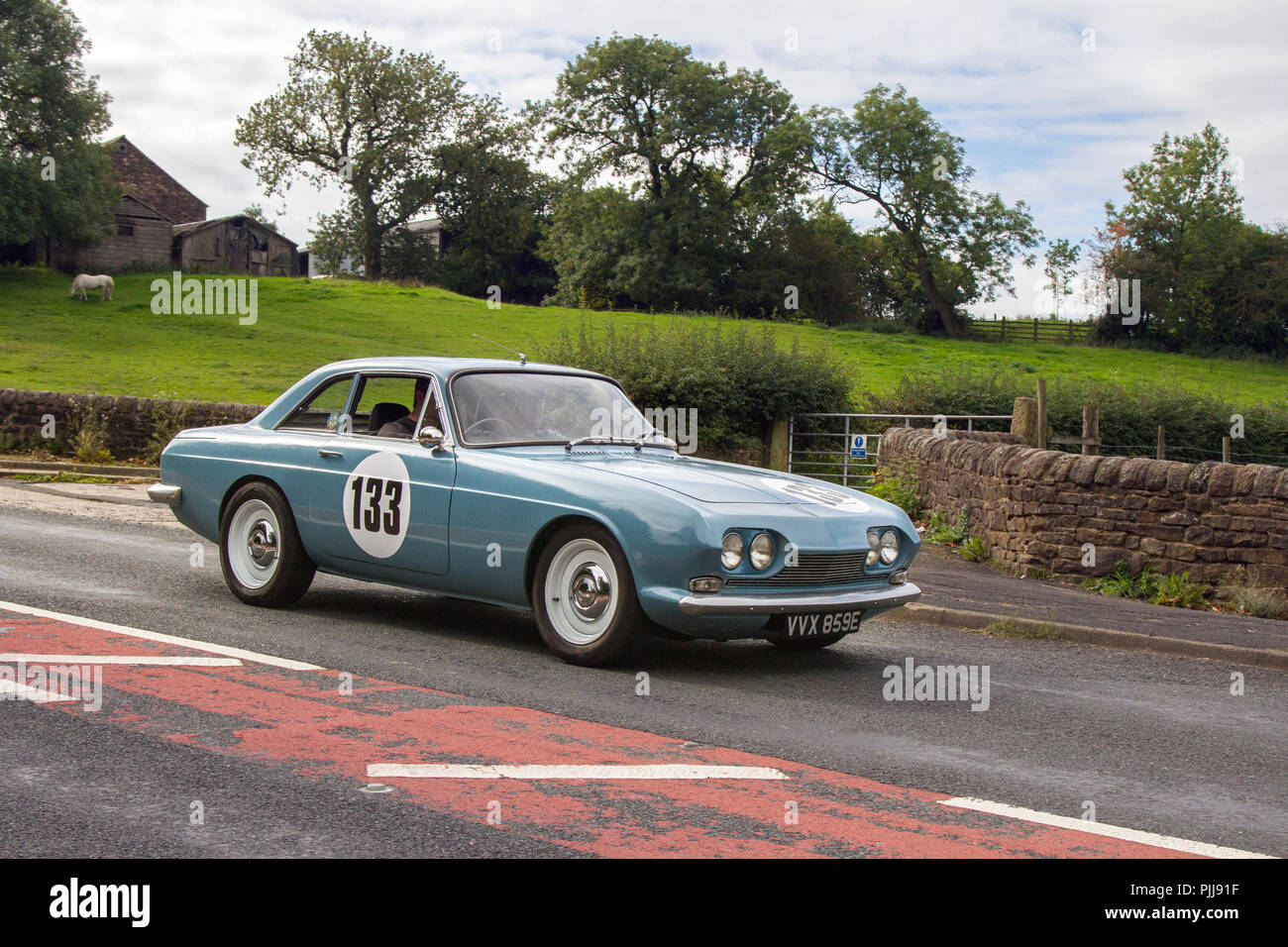 1967 60s sixties blue Reliant Scimitar GTE Classic, vintage, veteran ...