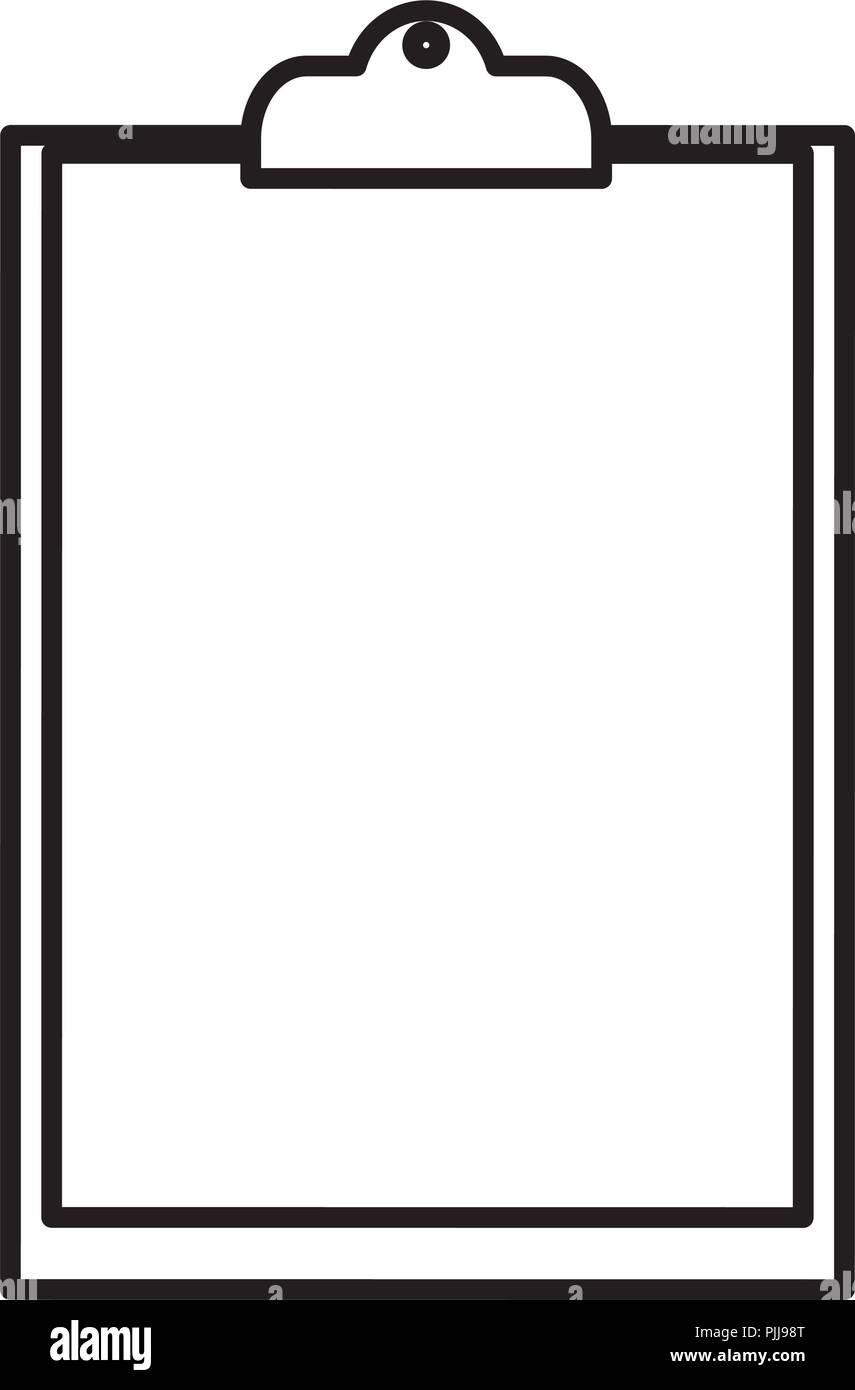 line clipboard check list office document Stock Vector Image & Art - Alamy