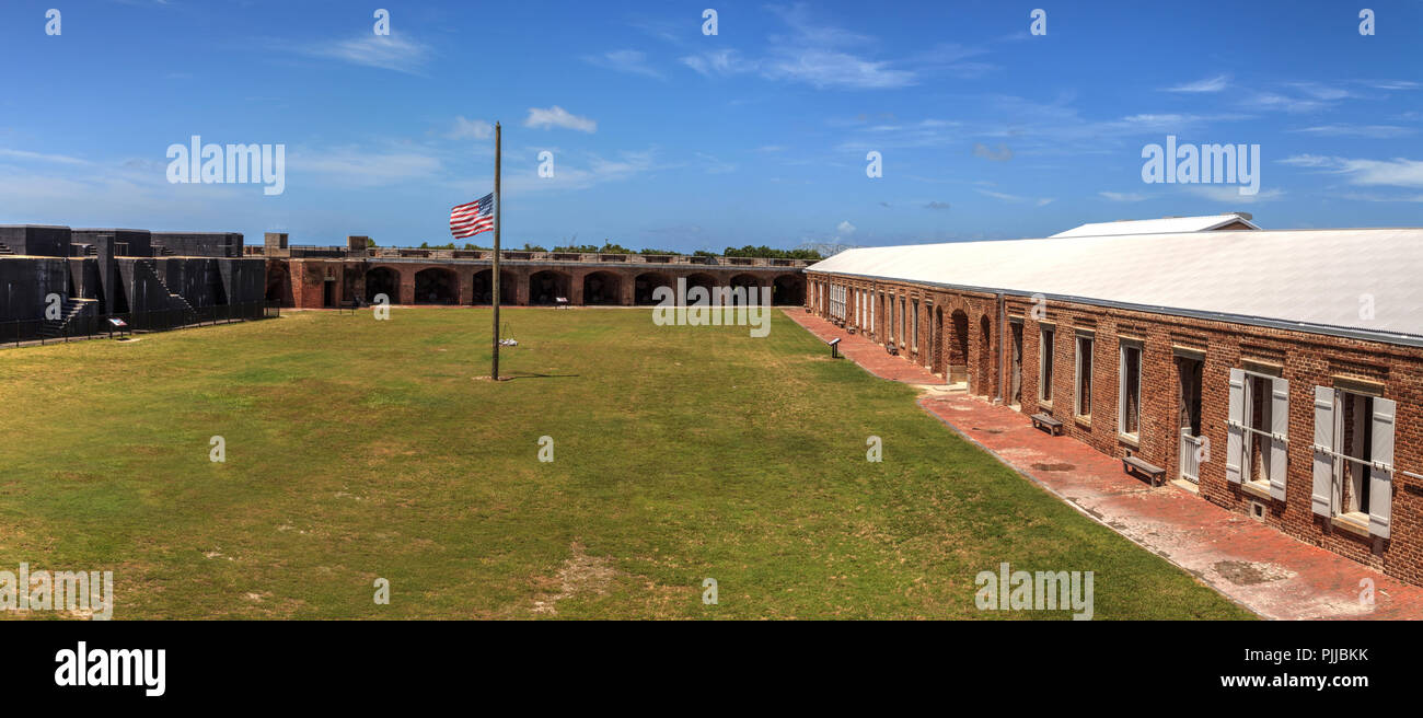 Coastline view of Fort Zachary Taylor in Key West, Florida, which was ...