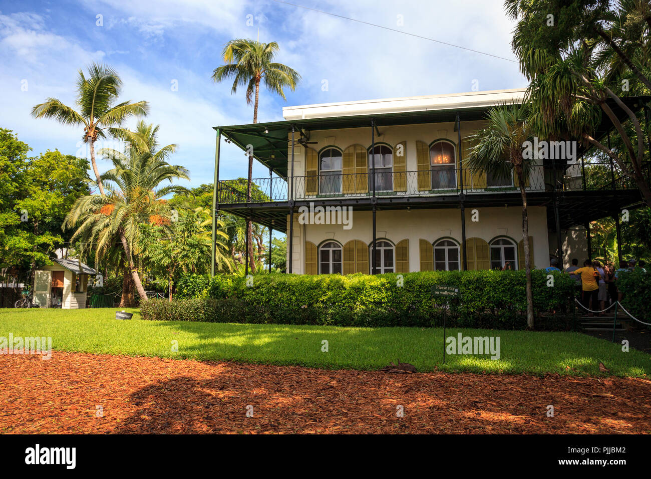 Key West, Florida, USA - September 1, 2018: Ernest Hemingway’s House in ...