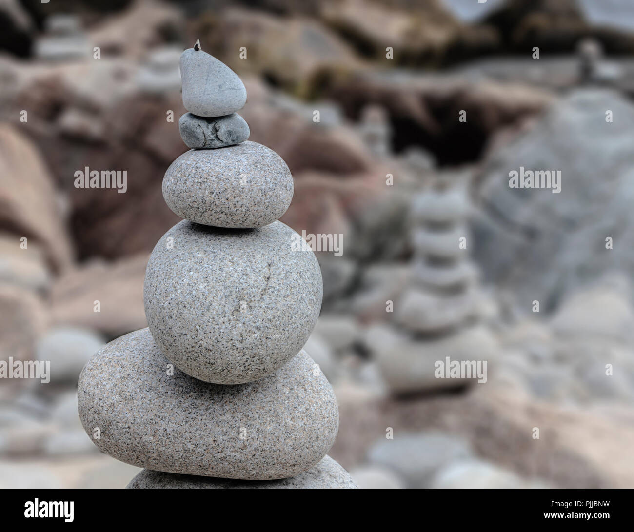 Rock on the beach. The rock were washed out by the sea. These rocks ...