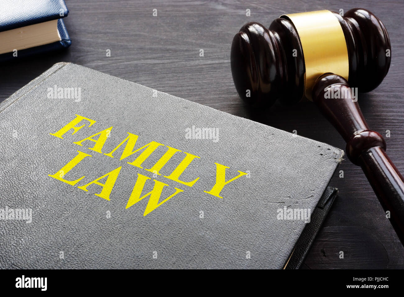 Family Law book and gavel on a desk Stock Photo - Alamy