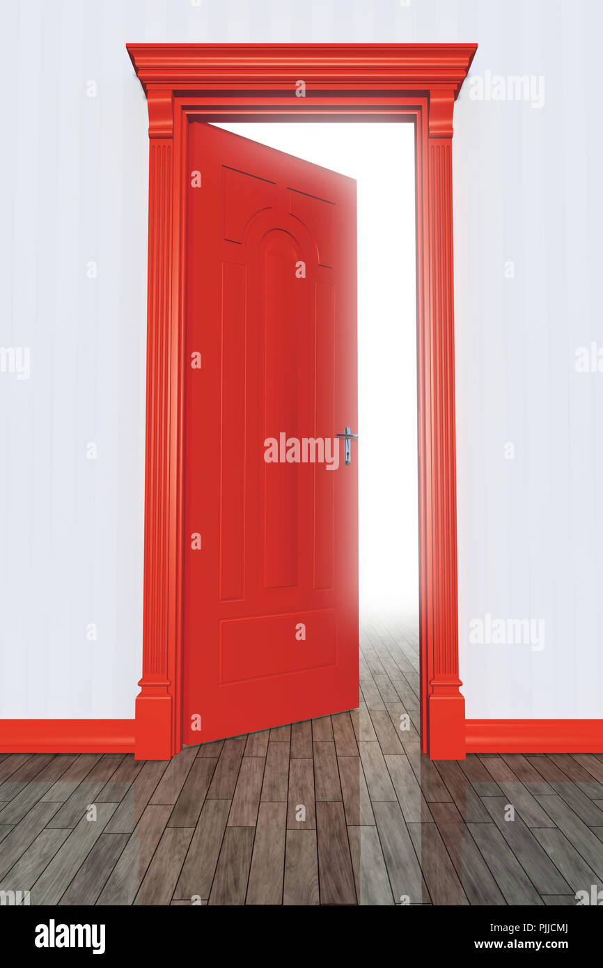 Open red door hi-res stock photography and images - Alamy