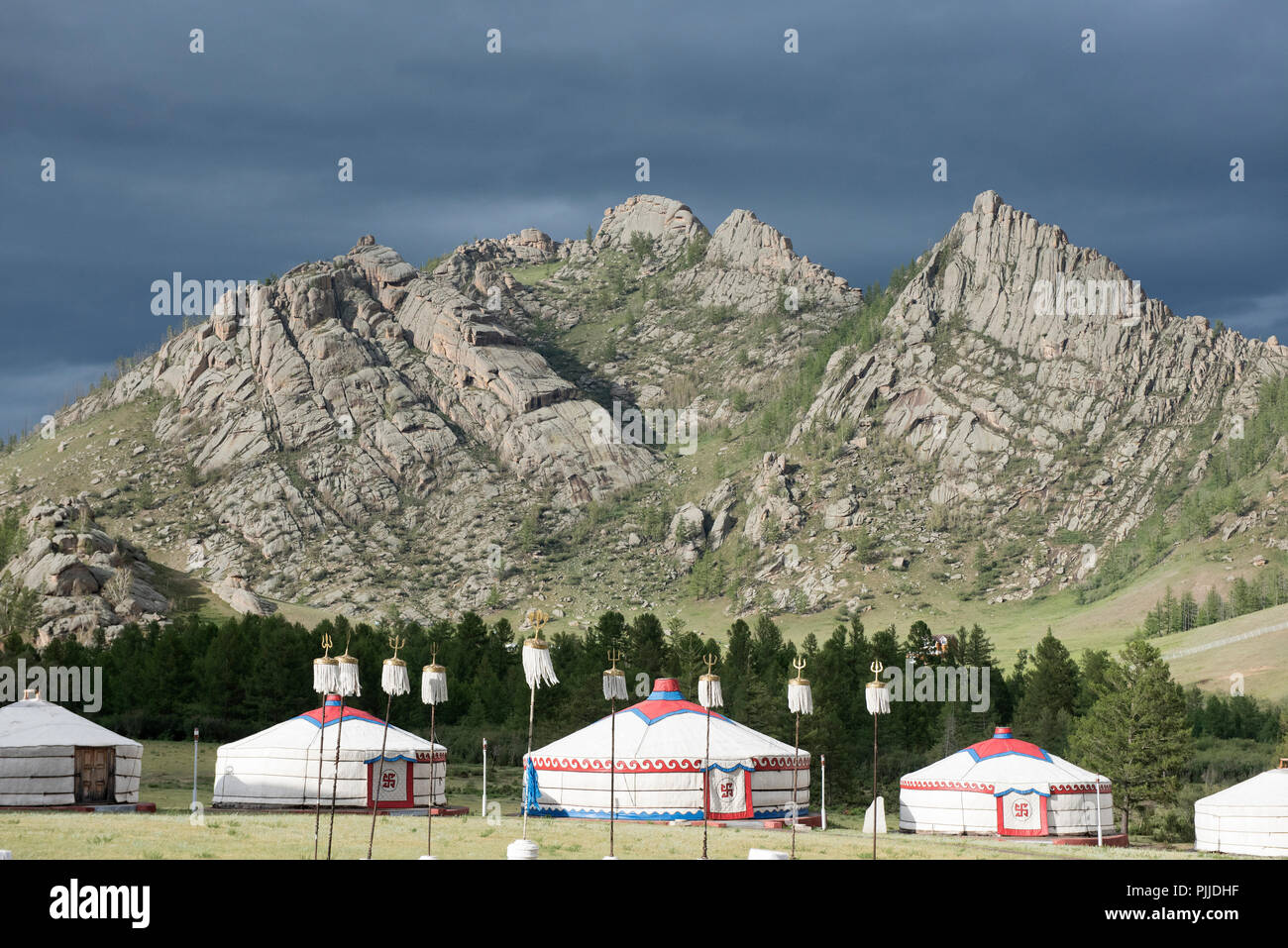 The Mongolian Countryside Stock Photo - Alamy