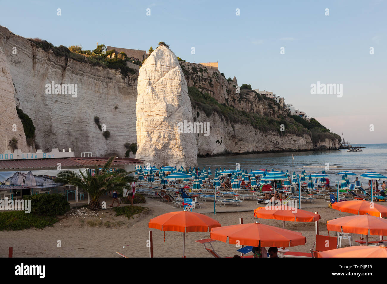 Vieste view at sunrise Stock Photo - Alamy