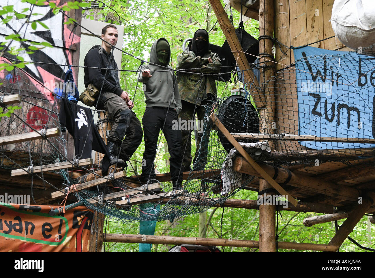 Kerpen, Germany. 07th Sep, 2018. The activists who call themselves ...