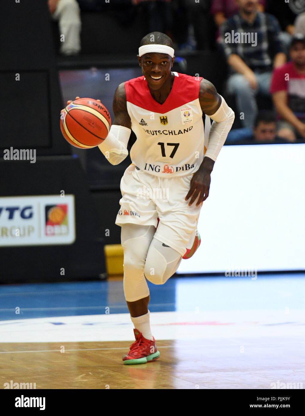 07 September 2018, Germany, Hamburg: Basketball: Supercup, Germany vs ...