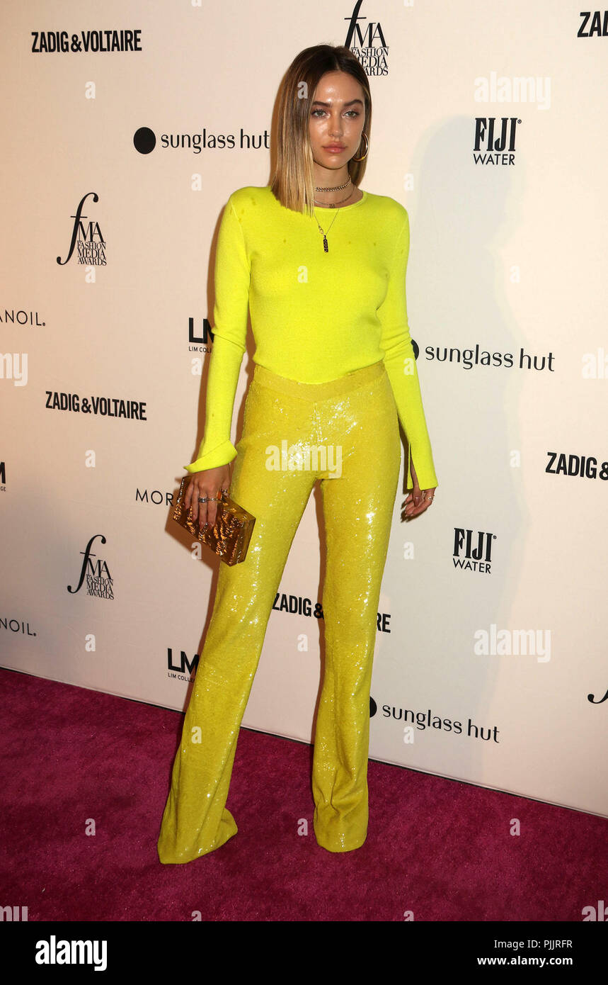 New York City, New York, USA. 6th Sep, 2018. Model DELILAH HAMLIN ...