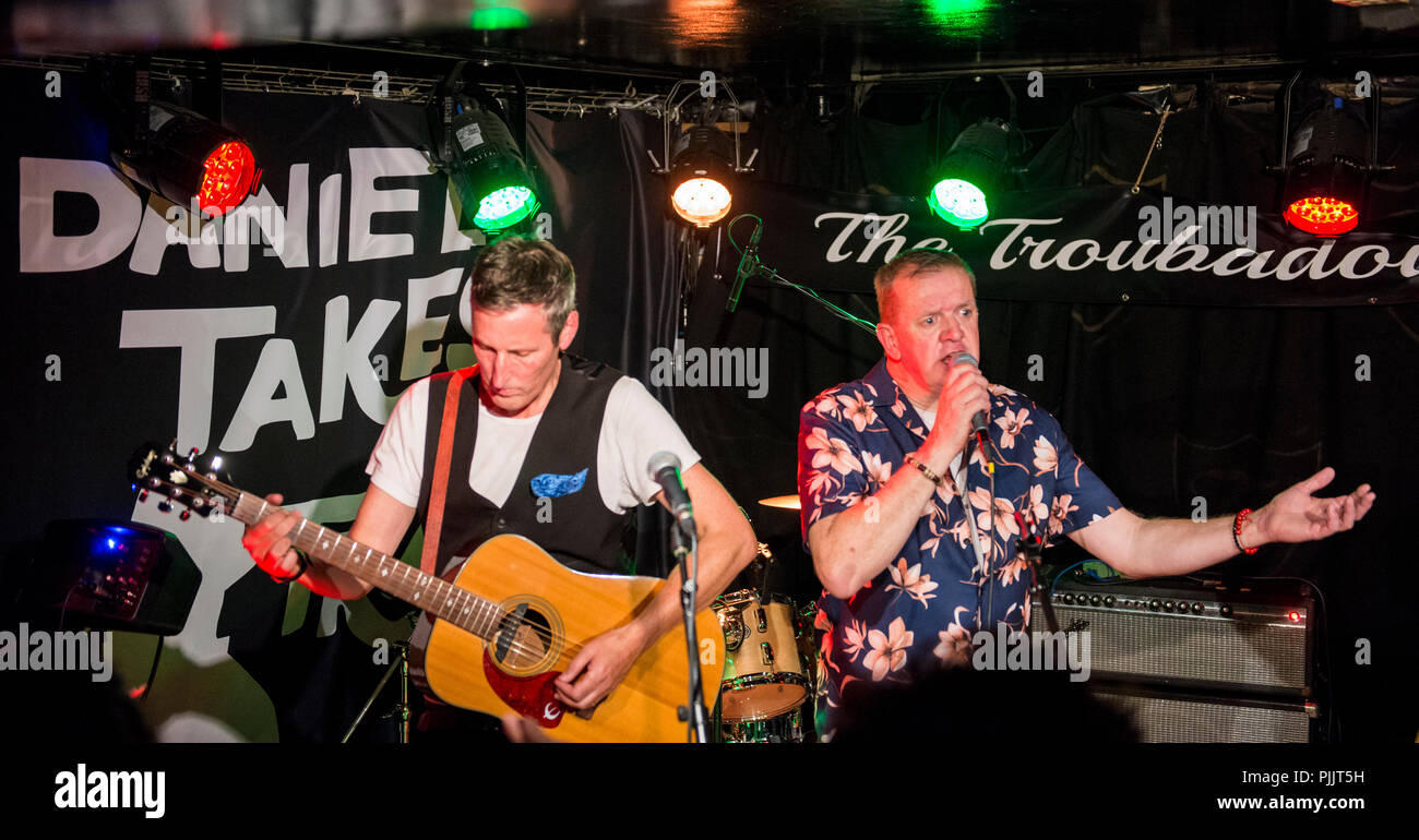 London, UK. 7th September 2018. Phenomenon 80s band Daniel Takes A ...