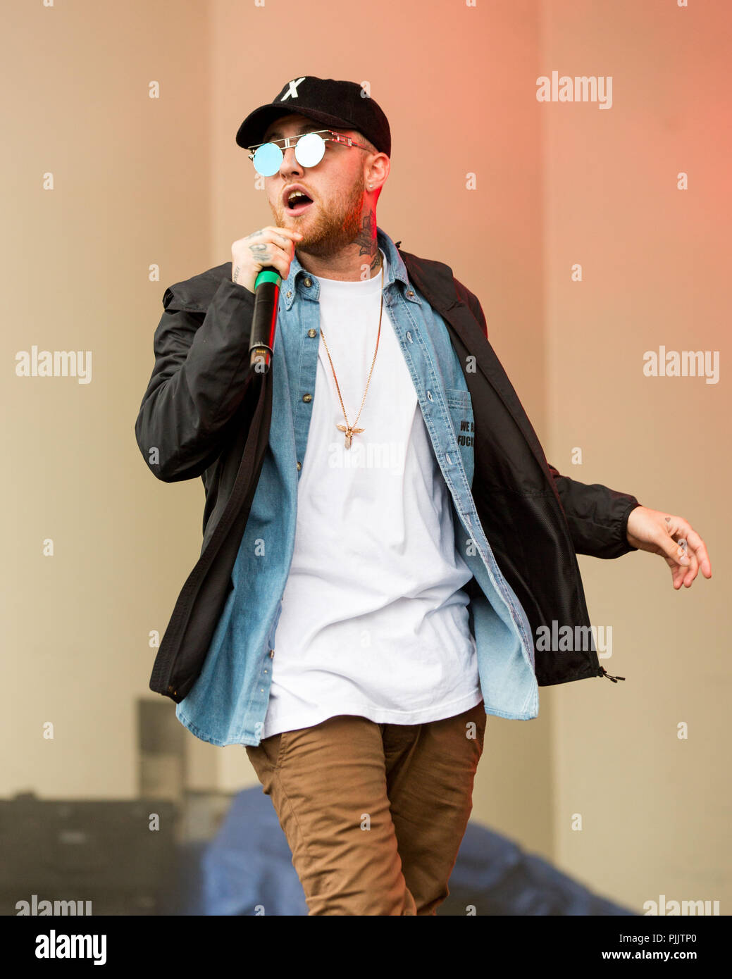 Chicago, Illinois, USA. 29th July, 2016. Rapper MAC MILLER performs ...