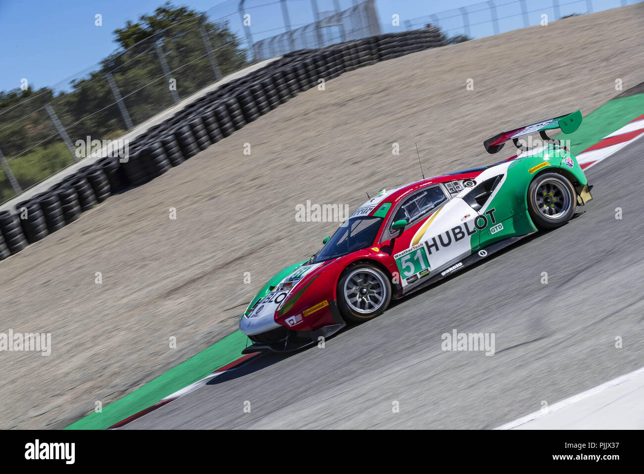 Salinas, California, USA. 7th Sep, 2018. The Spirit of Race Ferrari 488 ...