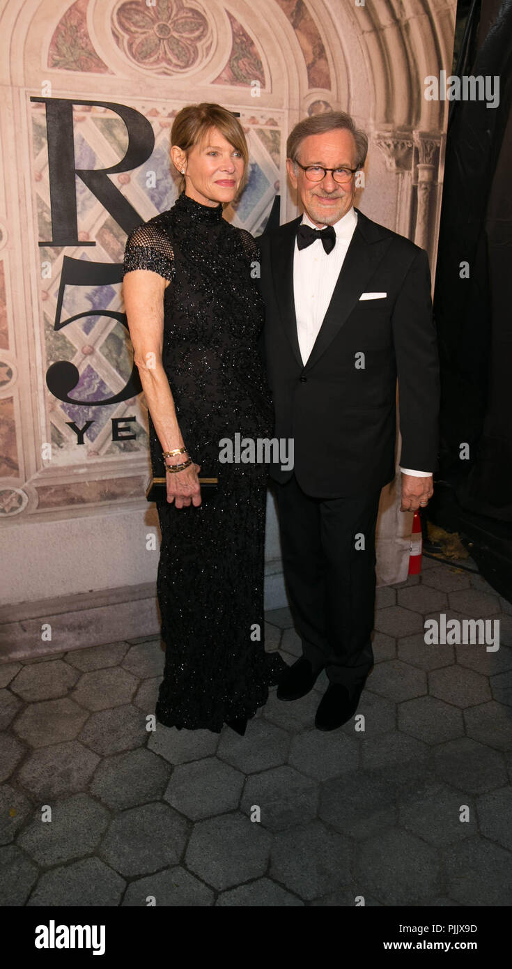 New York, NY. September 8, 2018: Kate Capshaw and Steven Spielberg ...