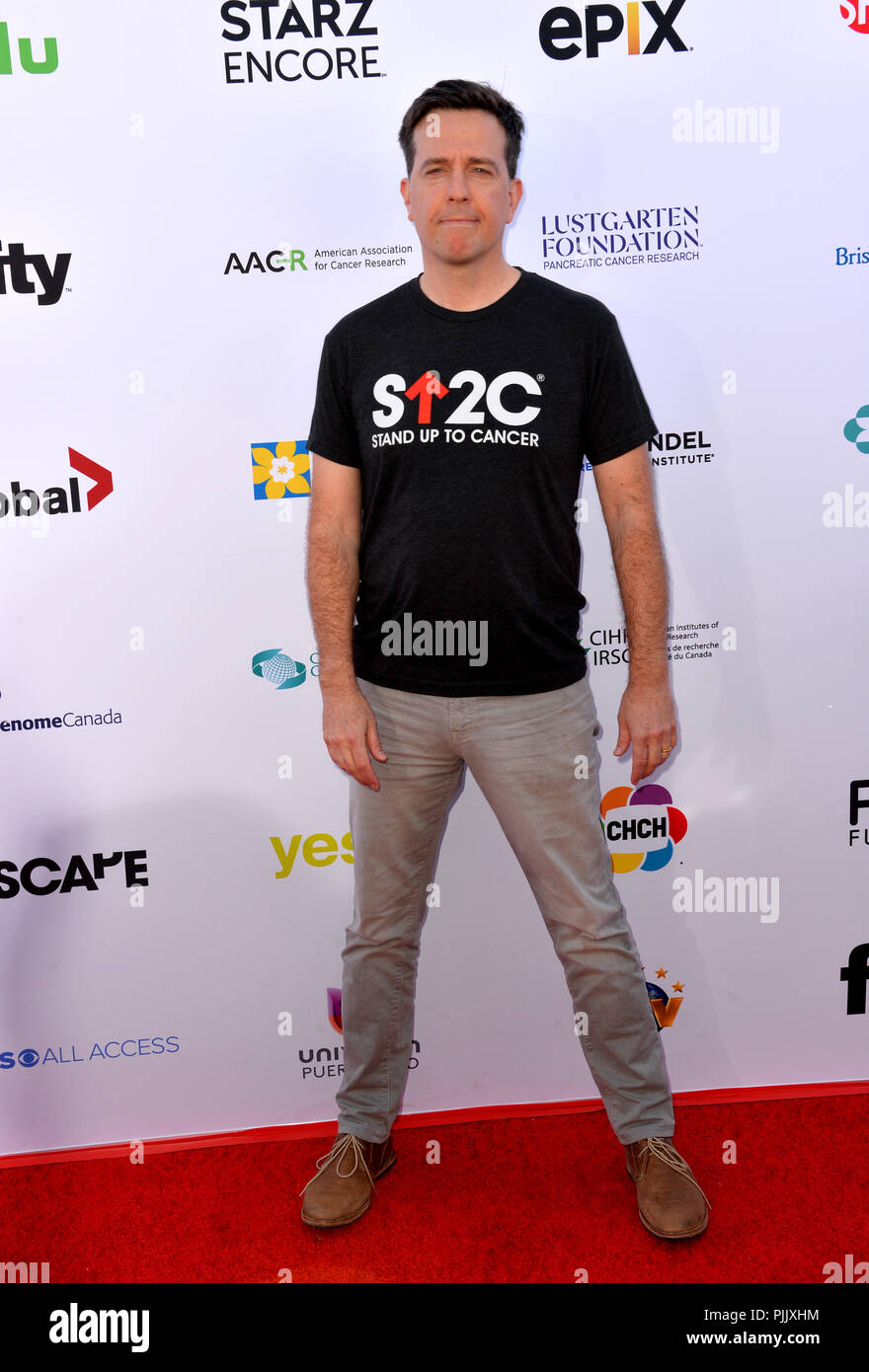 California, USA. 7th September 2018. Ed Helms at the 2018 Stand Up To ...