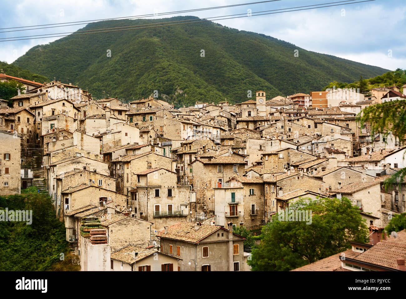 Scanno, a village in the National Park of Abruzzo (Italy Stock Photo ...