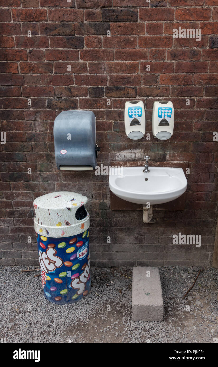 Outside sink at the zoo to wash you hands after petting the animals ...