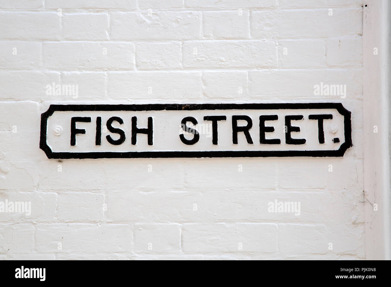 Fish Street Sign in UK Stock Photo - Alamy