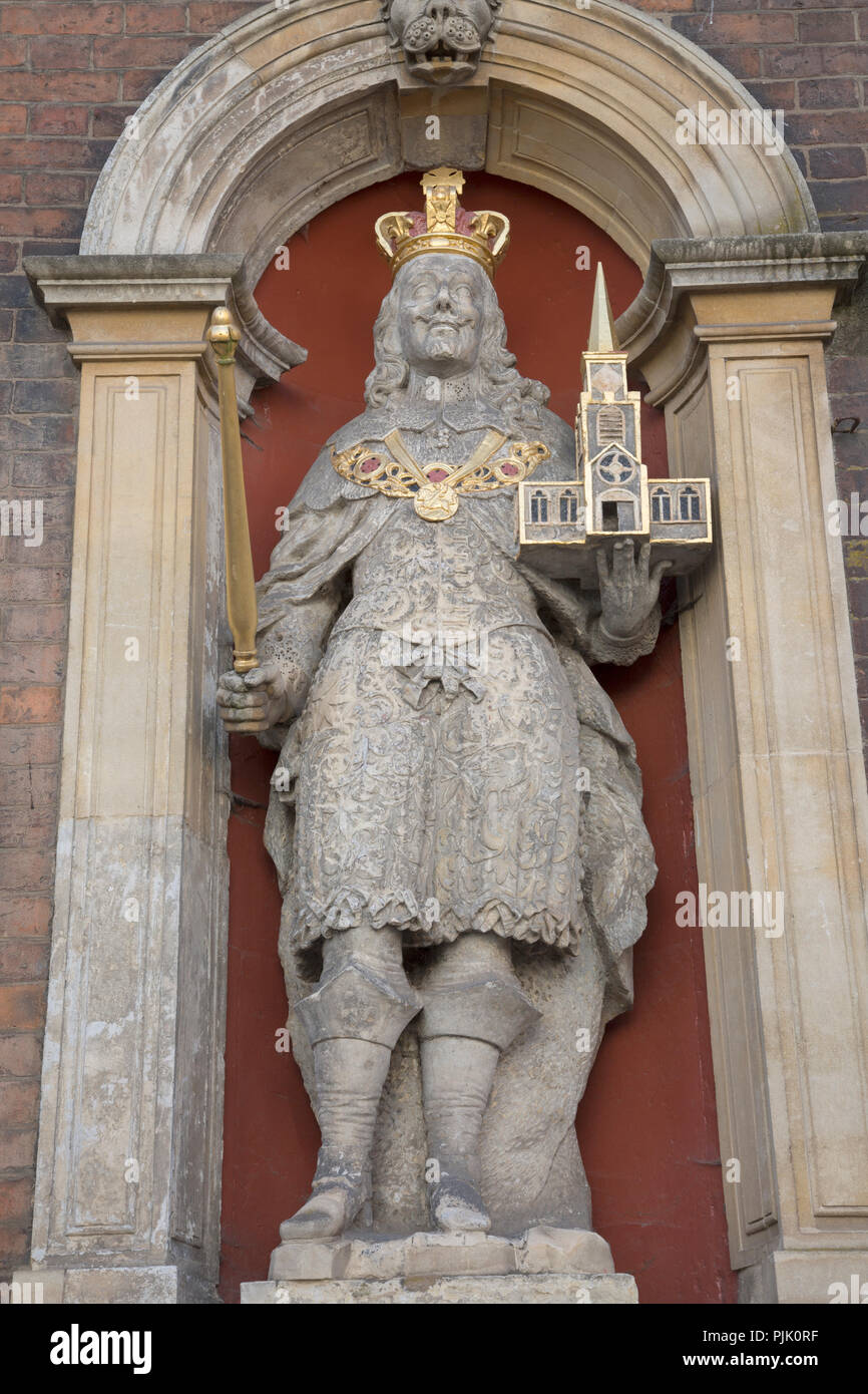 Charles I Statue, City Hall, Worcester; England; UK Stock Photo - Alamy