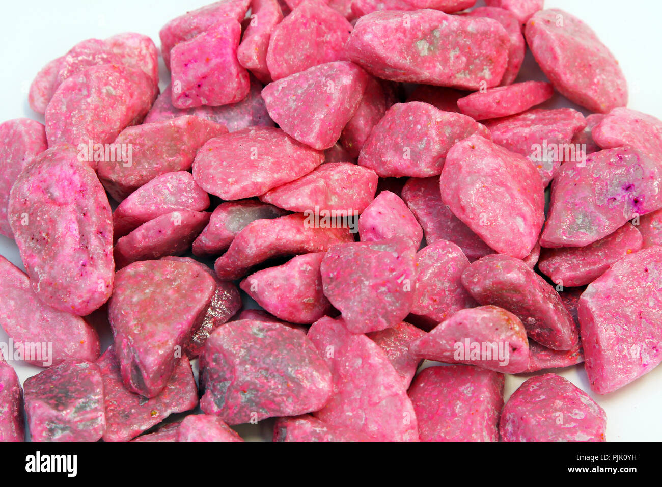 Big bunch of decorative pink rocks Stock Photo - Alamy