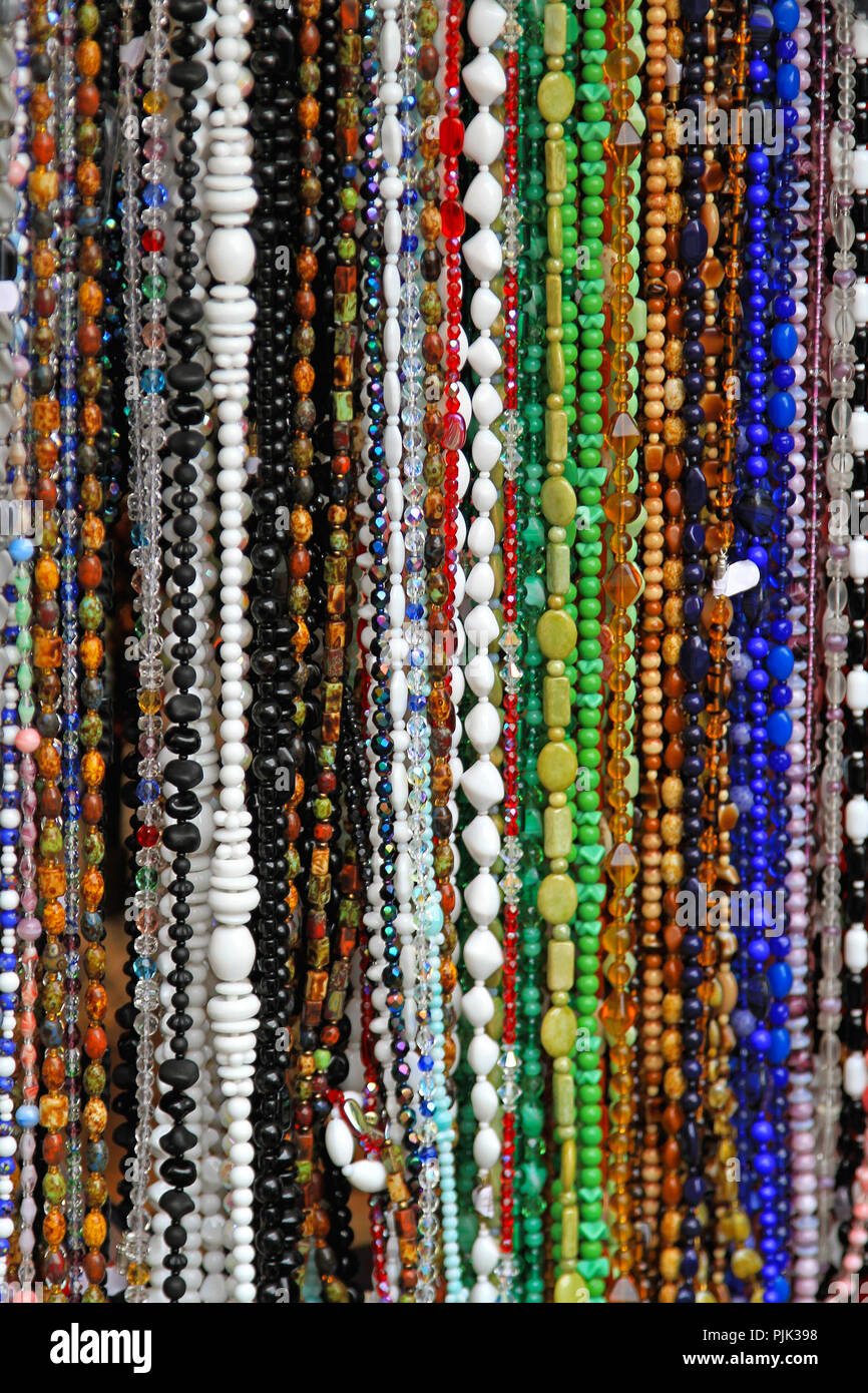 Long necklace beads hi-res stock photography and images - Alamy