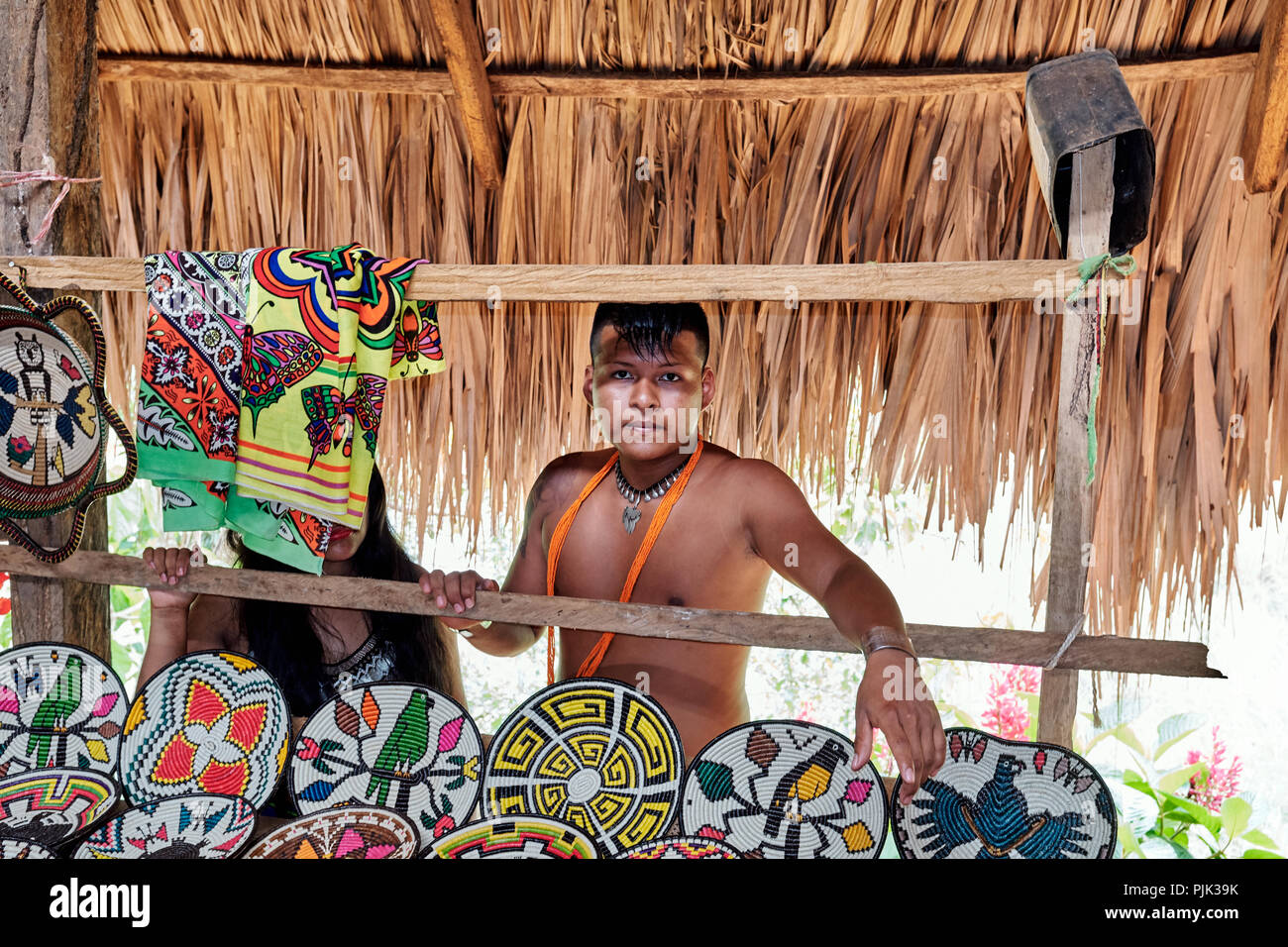 Chagres National Park Panama April 22 2018 Native Embera People