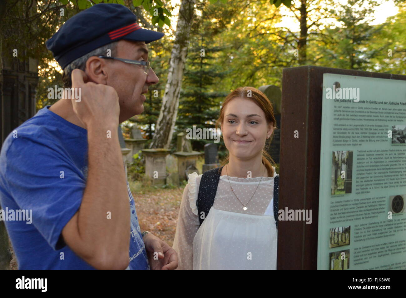 goerlitz saxony germany september 2018: cemetery of jewish community ...