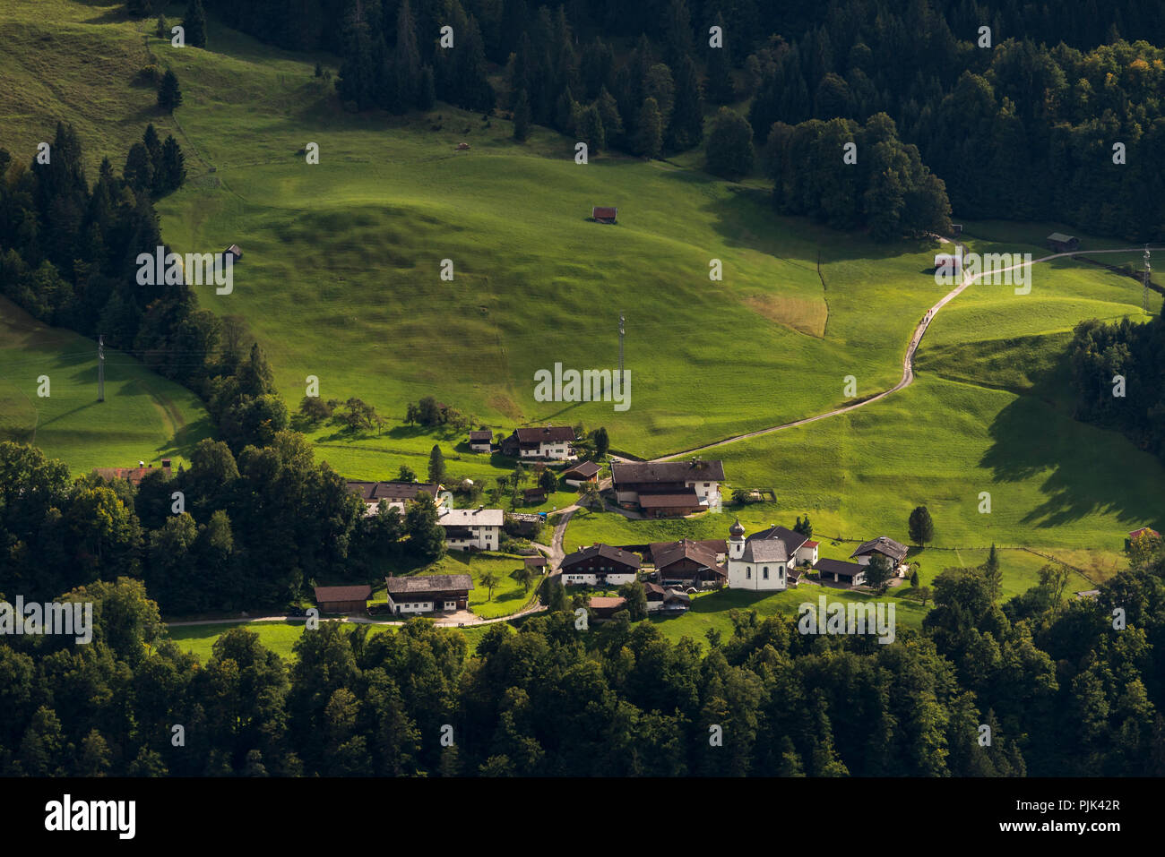 Wamberg near Garmisch-Partenkirchen, the highest church village in ...