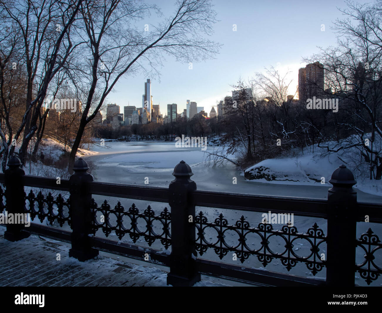 Winter and Snow in Manhattan, New York City, USA Stock Photo - Alamy