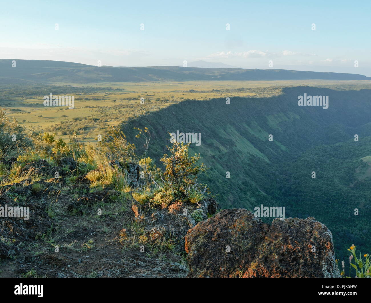 Volcanic crater at Mount Suswa, Rift Valley,Kenya Stock Photo - Alamy