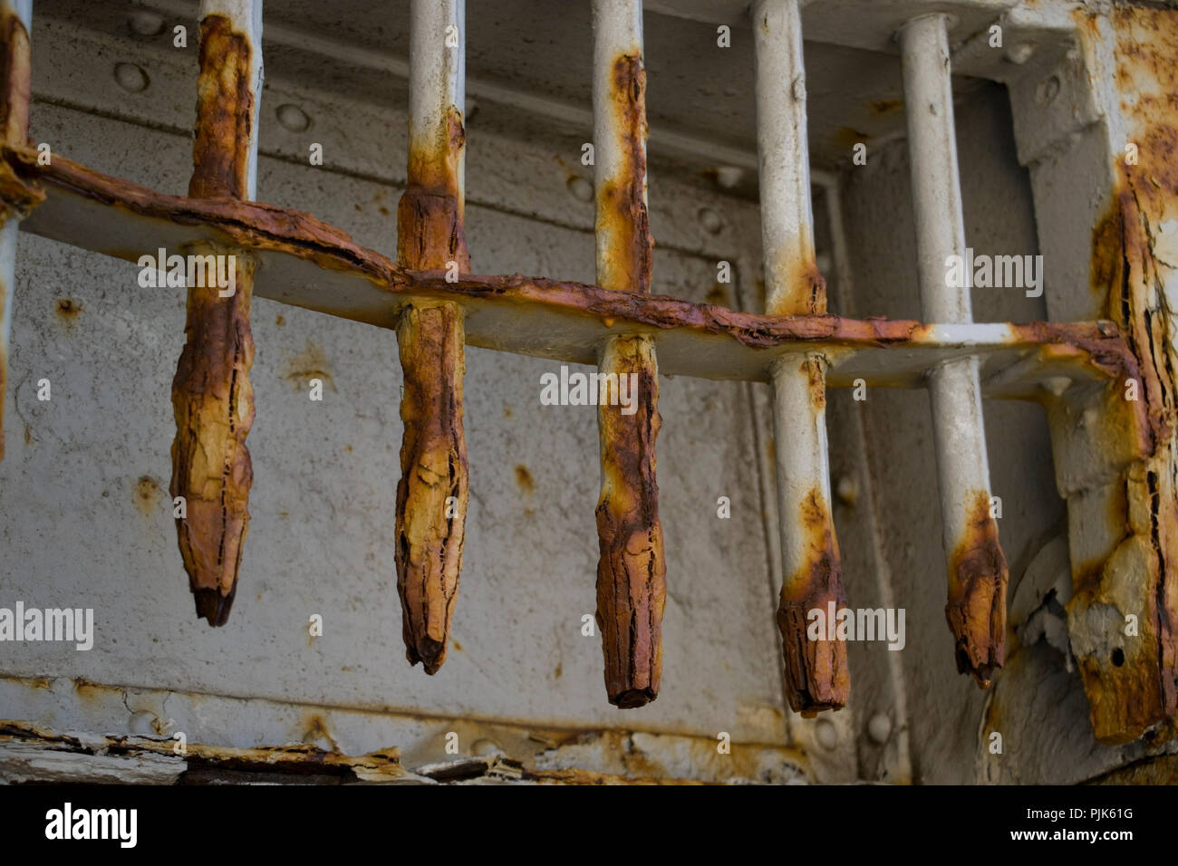 Rusty steel bars Stock Photo - Alamy