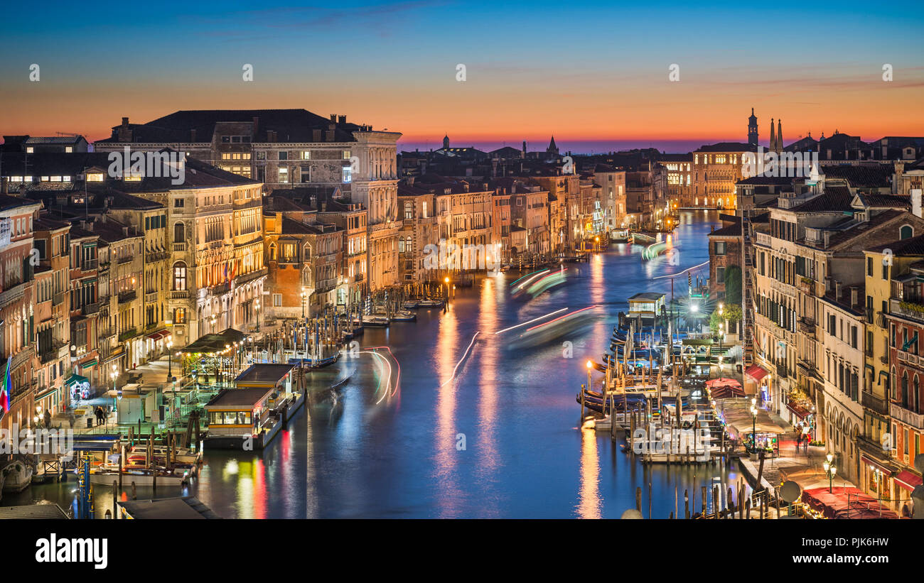 Venice aerial view of the city and the canal grande hi-res stock ...