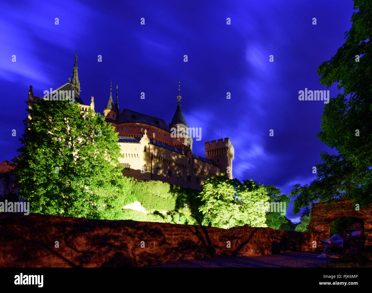 Bojnice castle night bojnice slovakia hi-res stock photography and ...
