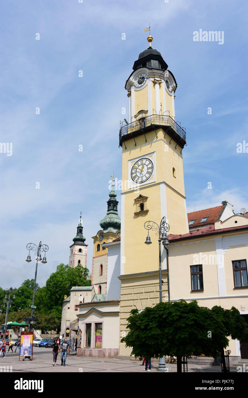 Clock tower leaning tower in slovakia hi-res stock photography and ...