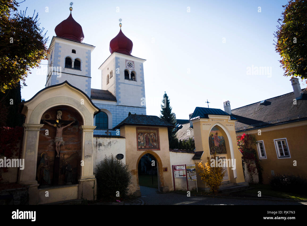 Entrance to millstatt abbey church hi-res stock photography and images ...