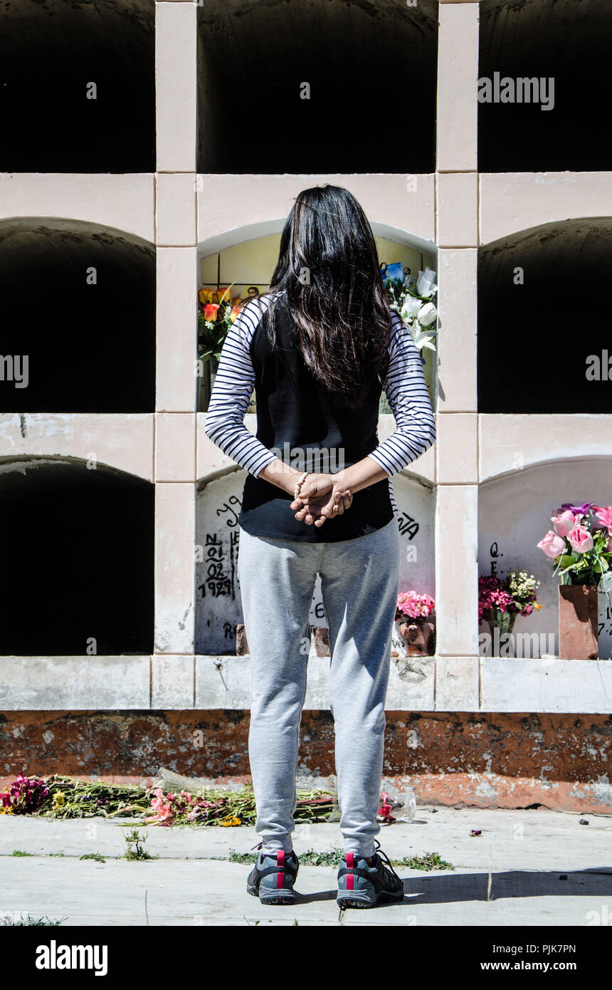 Young sad christian woman praying hi-res stock photography and images ...