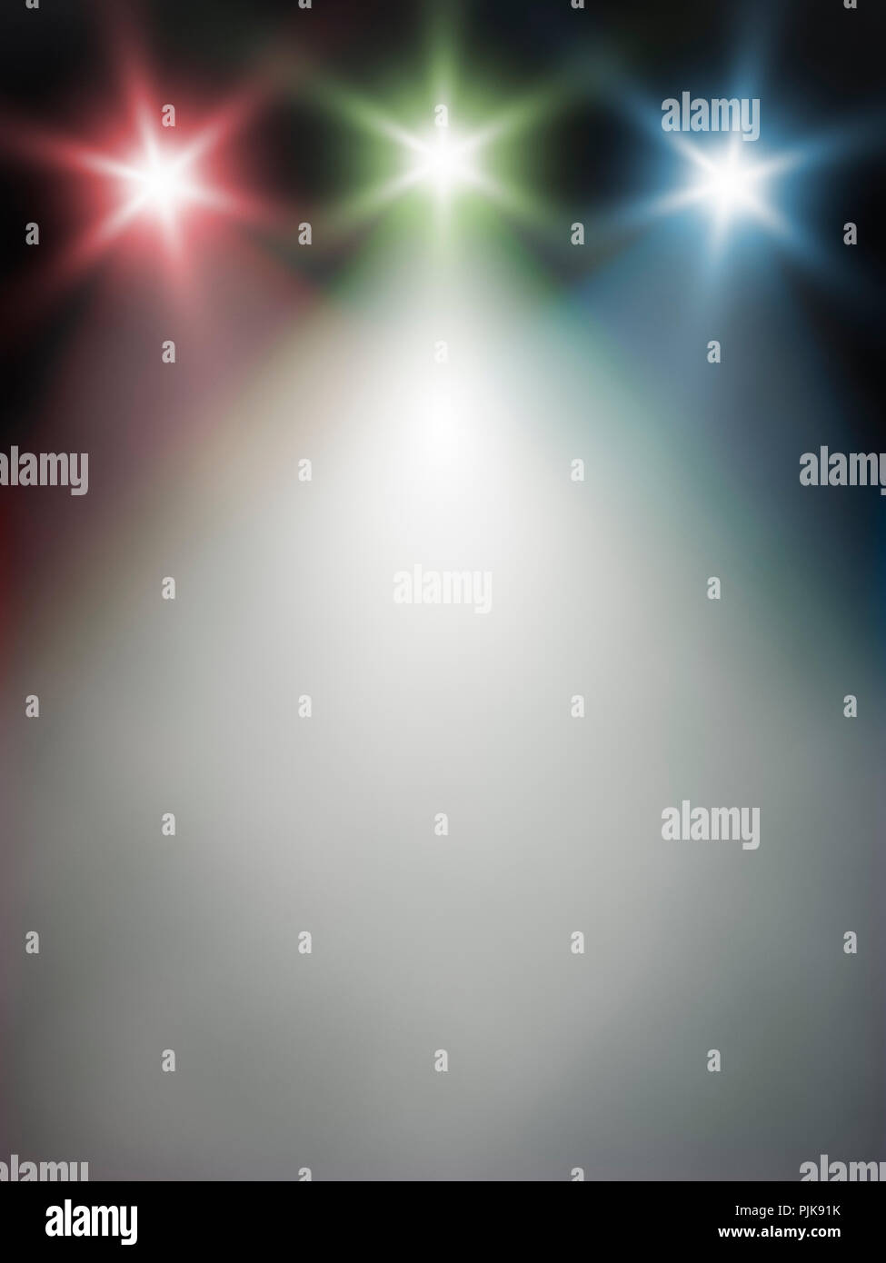 An image of a red green blue light on stage Stock Photo - Alamy