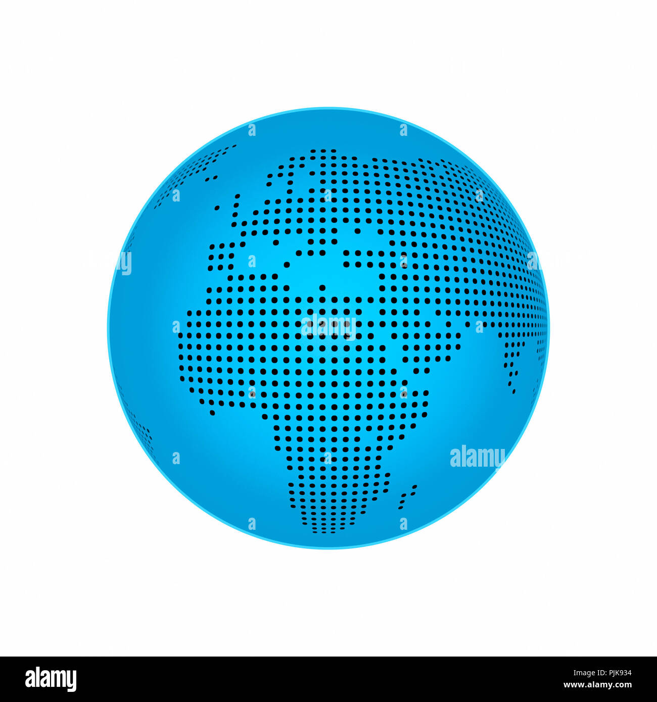 An illustration of a blue earth map Stock Photo - Alamy