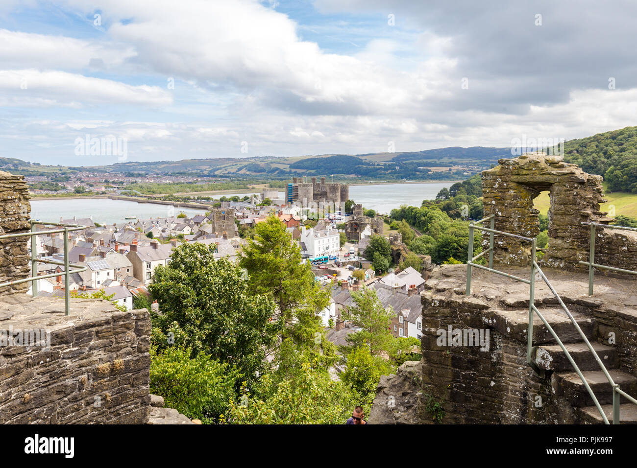 View from conwy town walls hi-res stock photography and images - Alamy