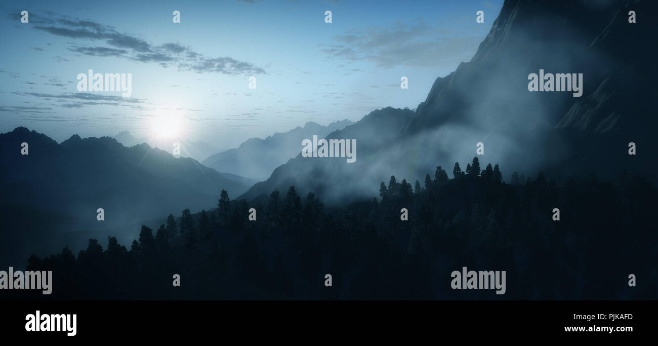 Early morning rainforest environment hi-res stock photography and ...